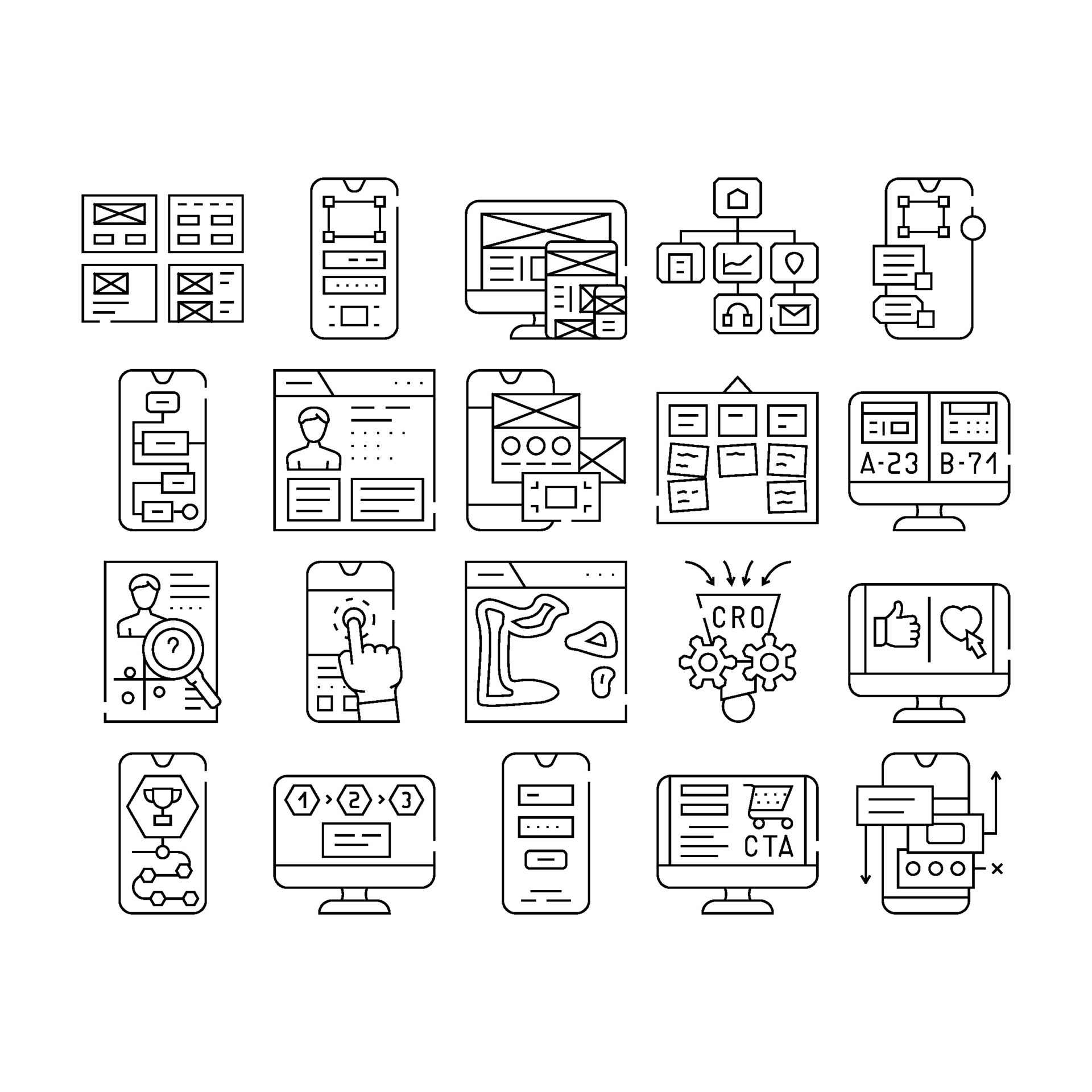 ui ux web interface app icons set 48358402 Vector Art at Vecteezy ui ux web interface app icons set 48358402 Vector Art at Vecteezy
