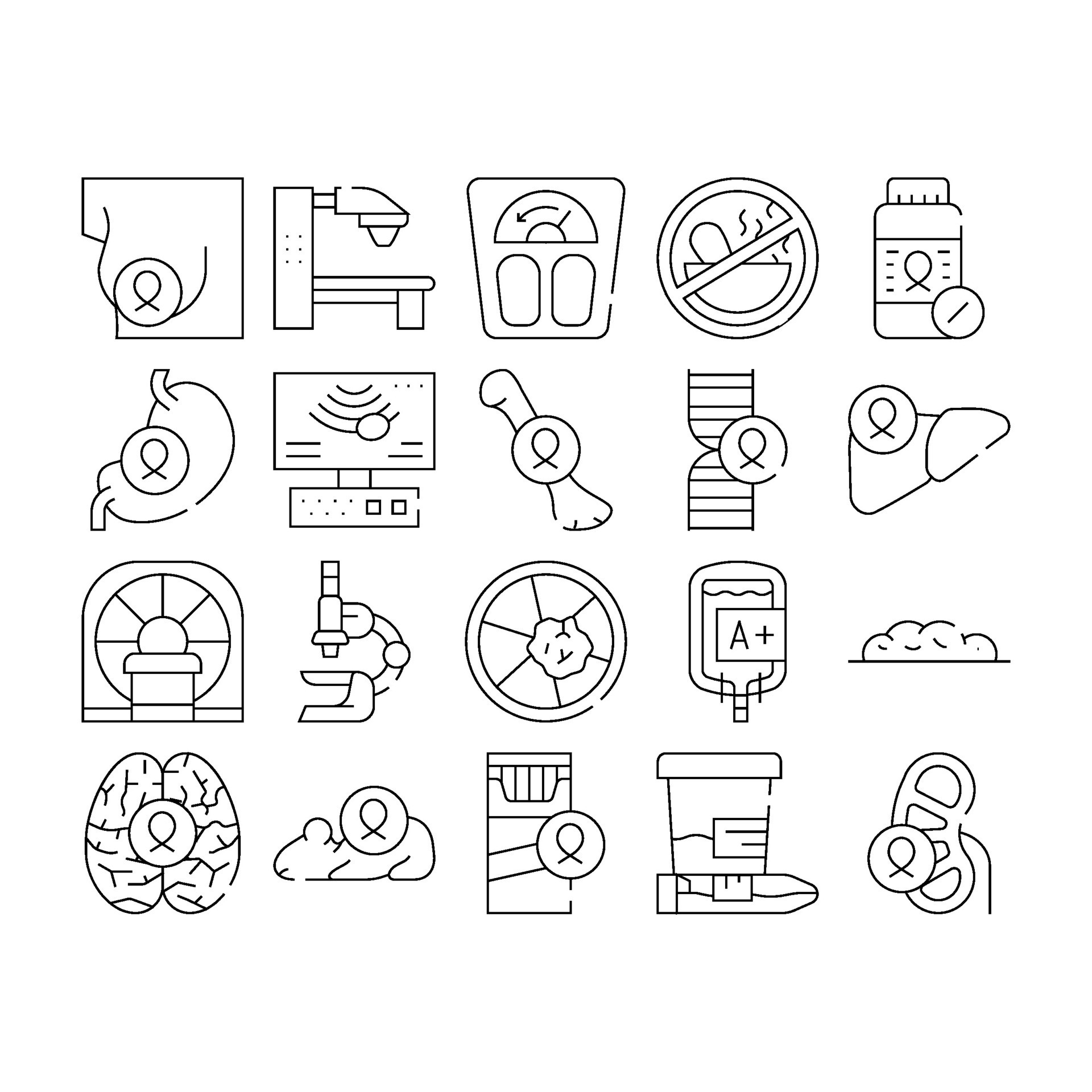 Oncology Examination Collection Icons Set Illustrations 48359518 Vector ... Oncology Examination Collection Icons Set Illustrations 48359518 Vector ...