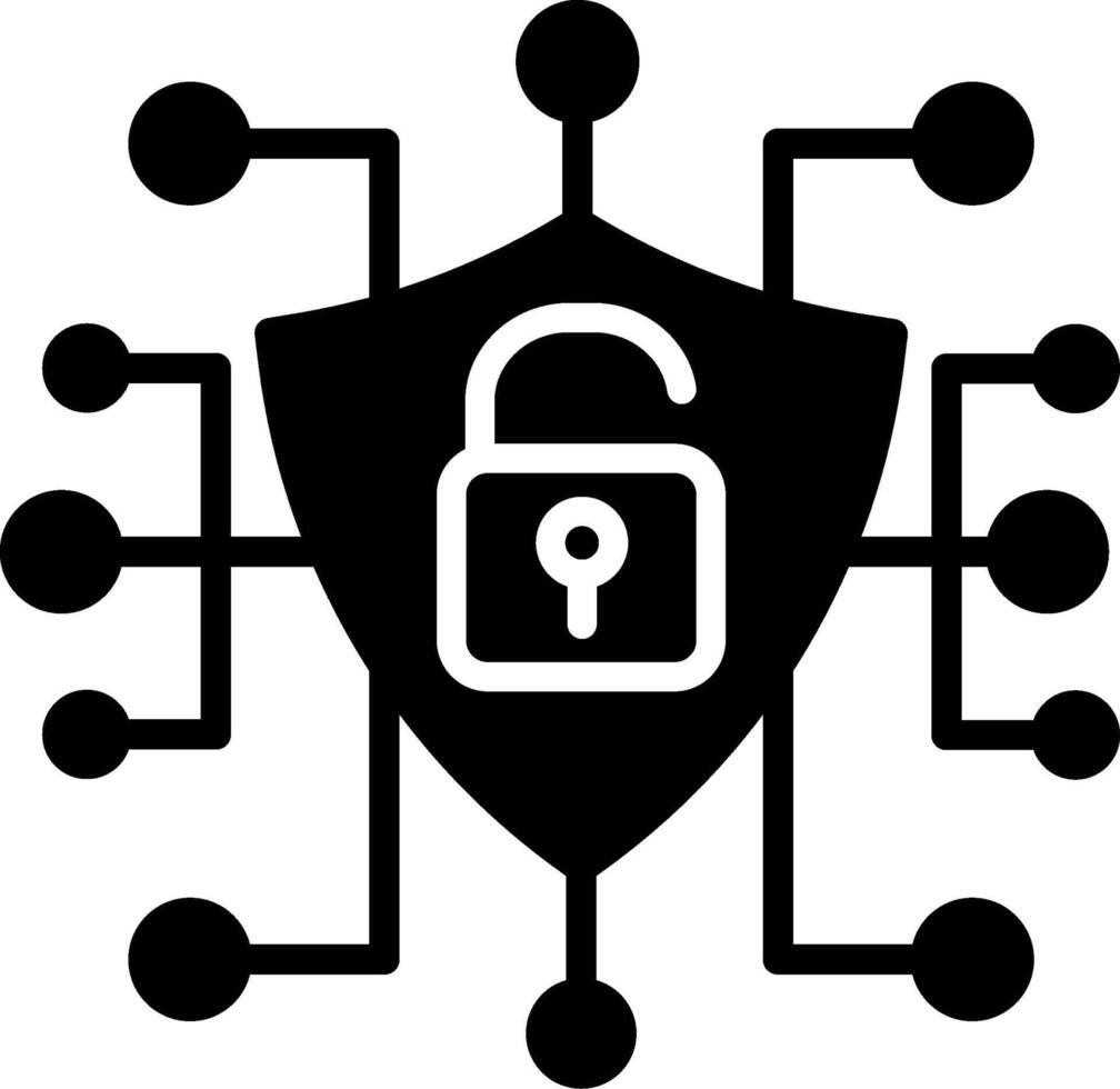 Cyber Security Glyph Icon Design 48360724 Vector Art at Vecteezy