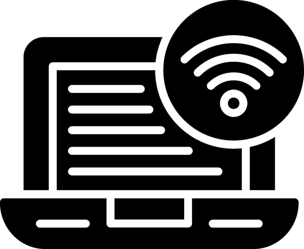 Wireless Connection Glyph Icon Design 48361735 Vector Art at Vecteezy