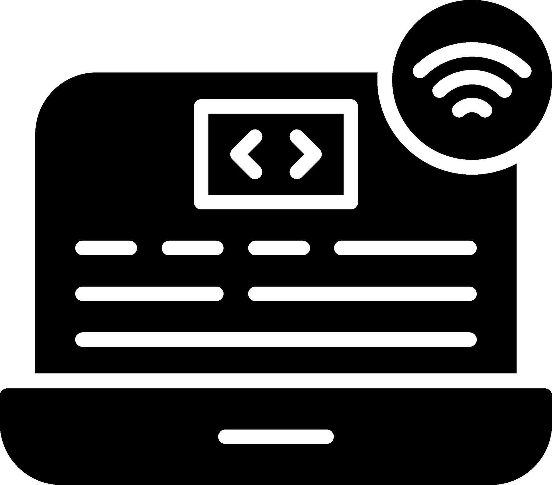 Programming Glyph Icon Design 48362074 Vector Art at Vecteezy