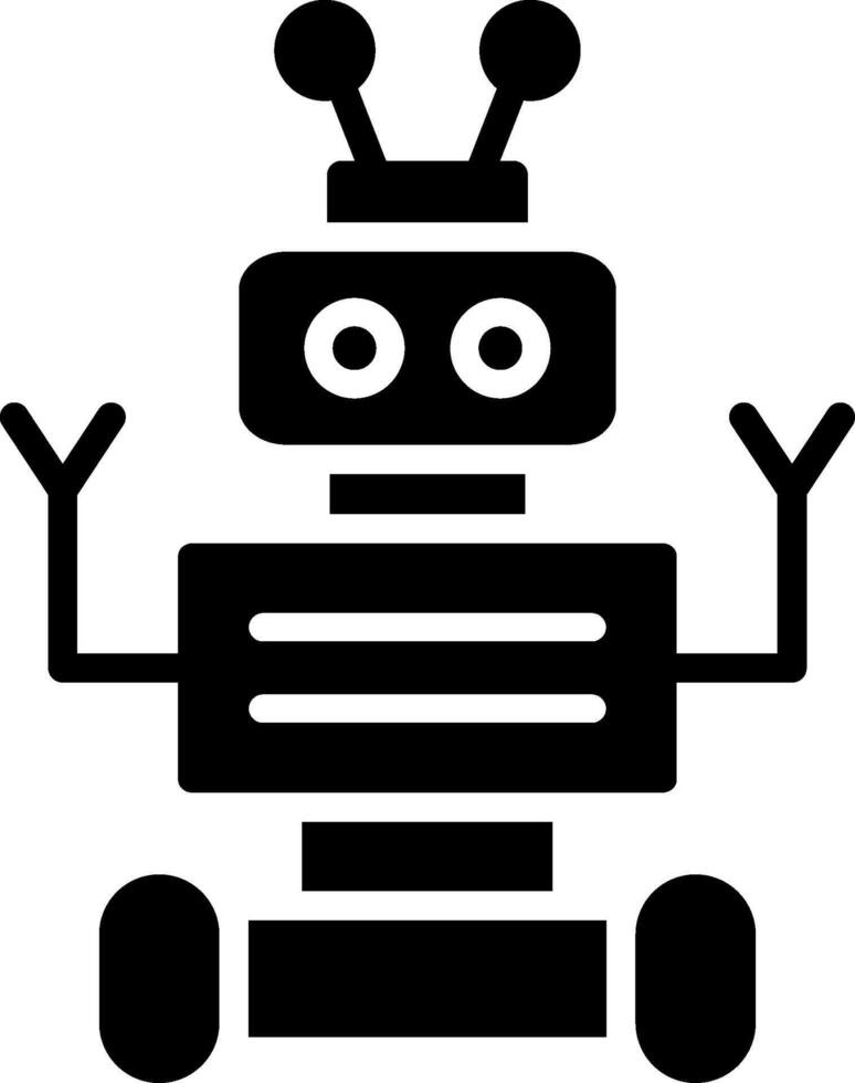 Space Robot Glyph Icon Design 48362359 Vector Art at Vecteezy