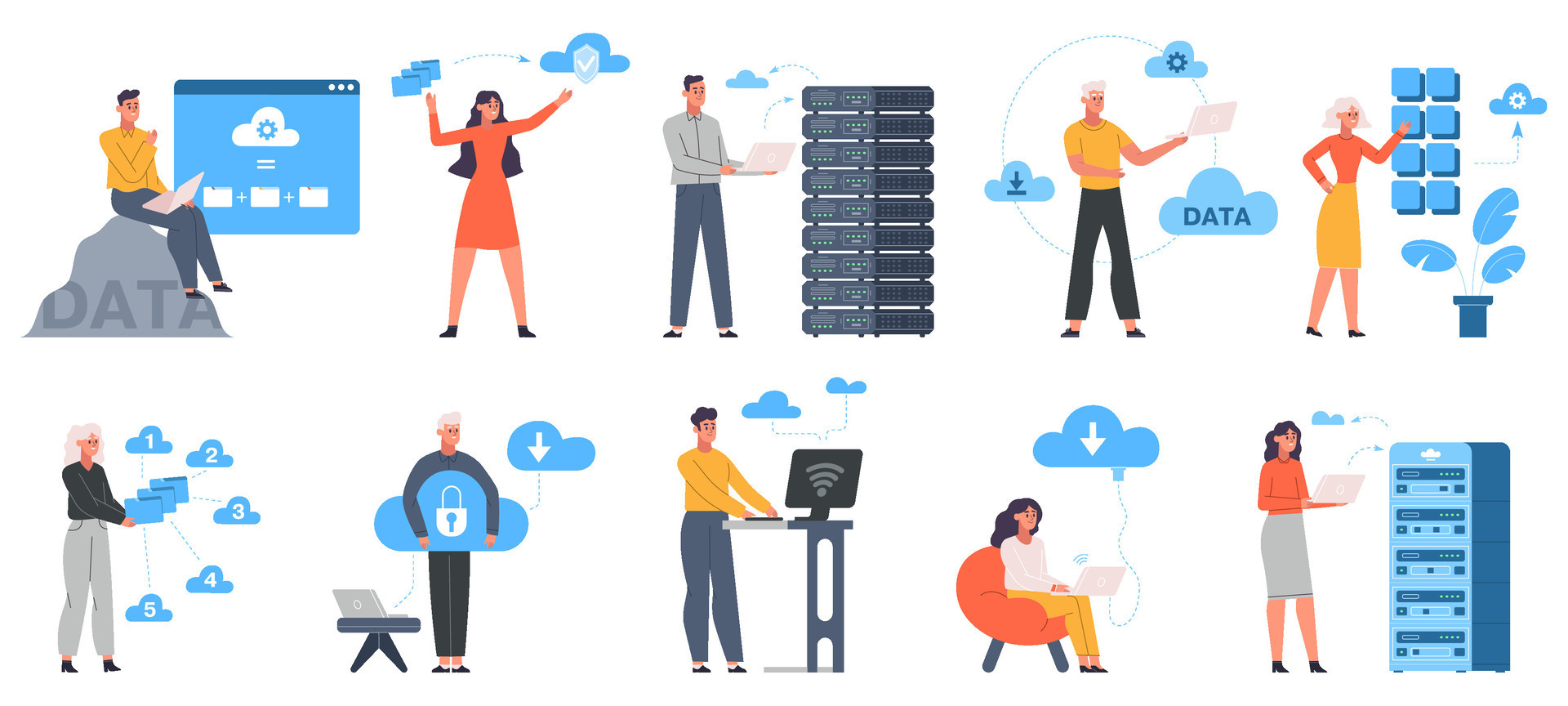 Cloud Engineering Data Storage Clould Service Server Data Cloud
