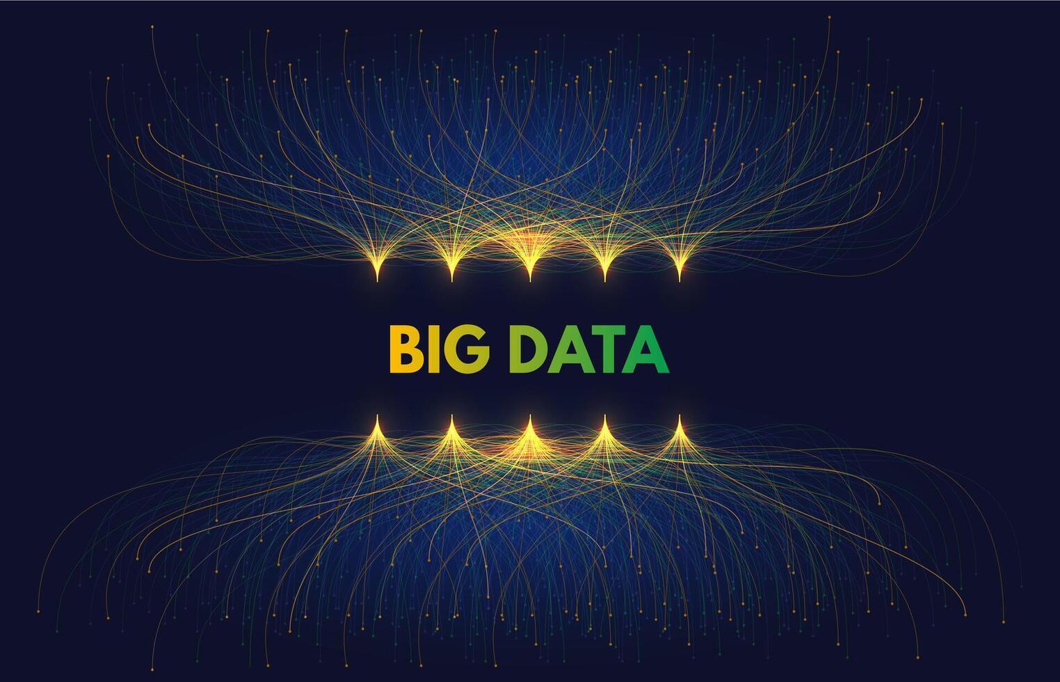Big Data Streams Digital Technology Visualization Network Flow Order