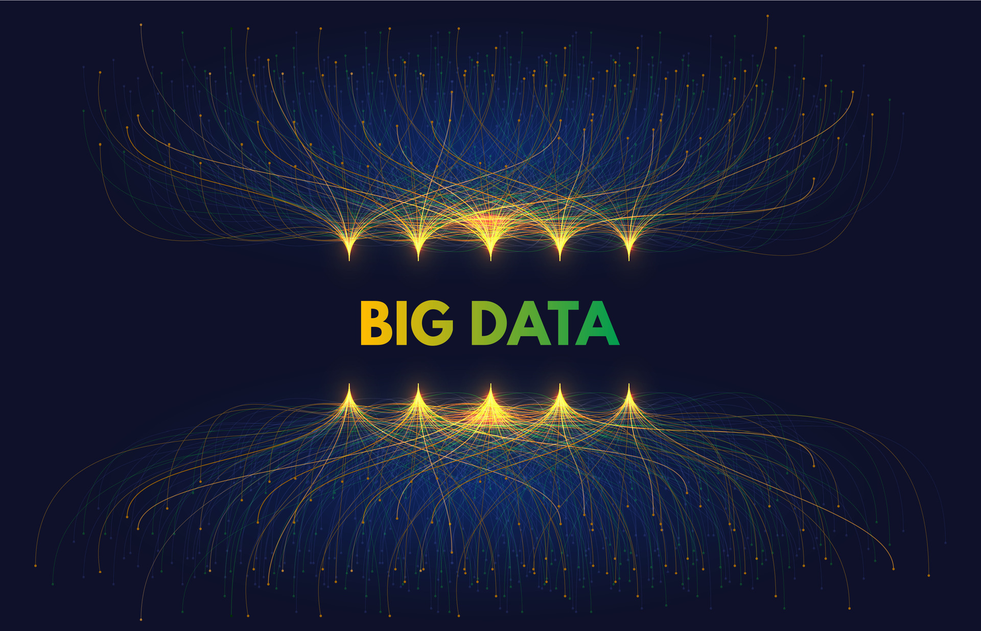 Big Data Streams Digital Technology Visualization Network Flow Order