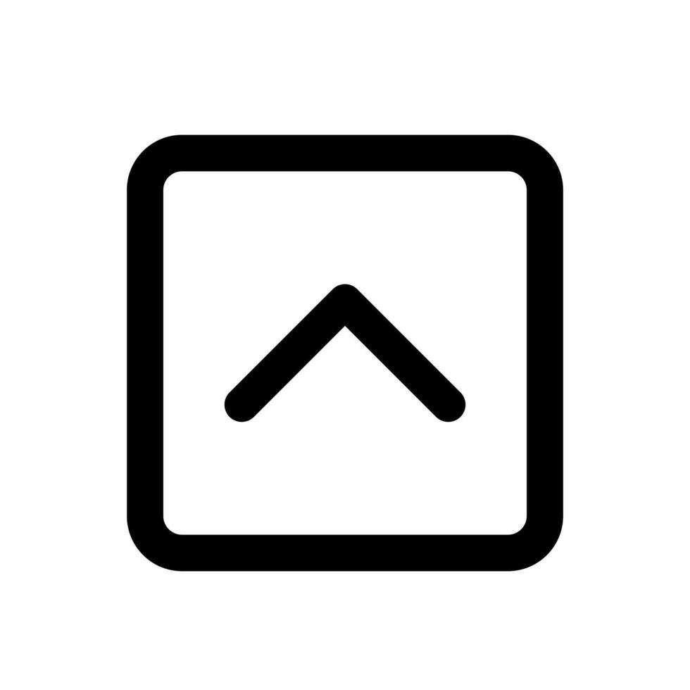 Square chevron up icon, arrow 48383637 Vector Art at Vecteezy