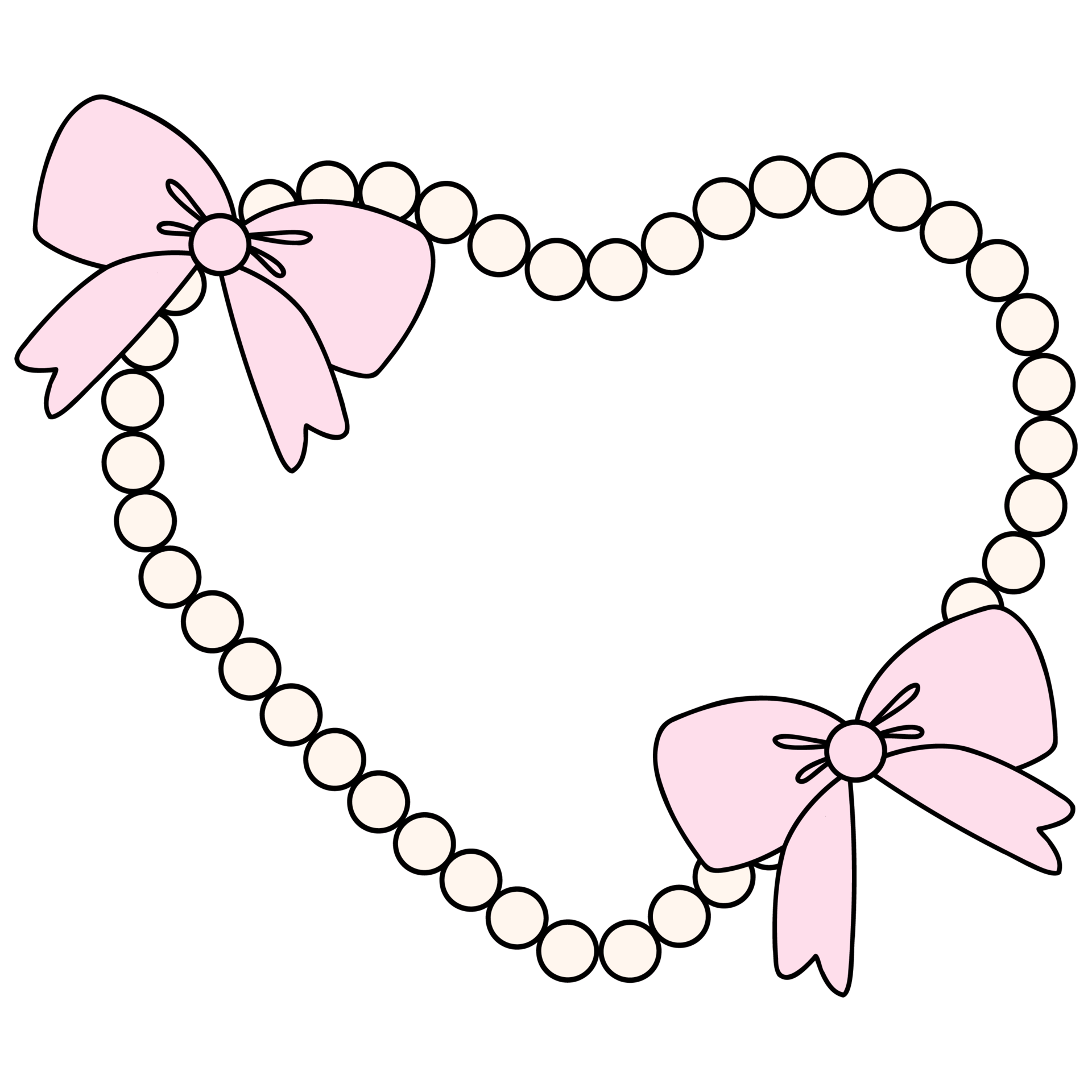 Coquette Ghost Cute Doodle Cartoon 48393378 Png