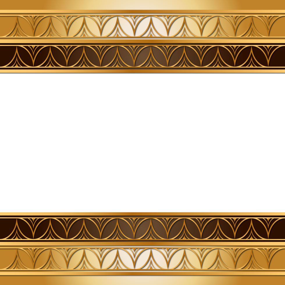Luxury Islamic Golden Line Lace Border Thai Pattern Ornament Wedding