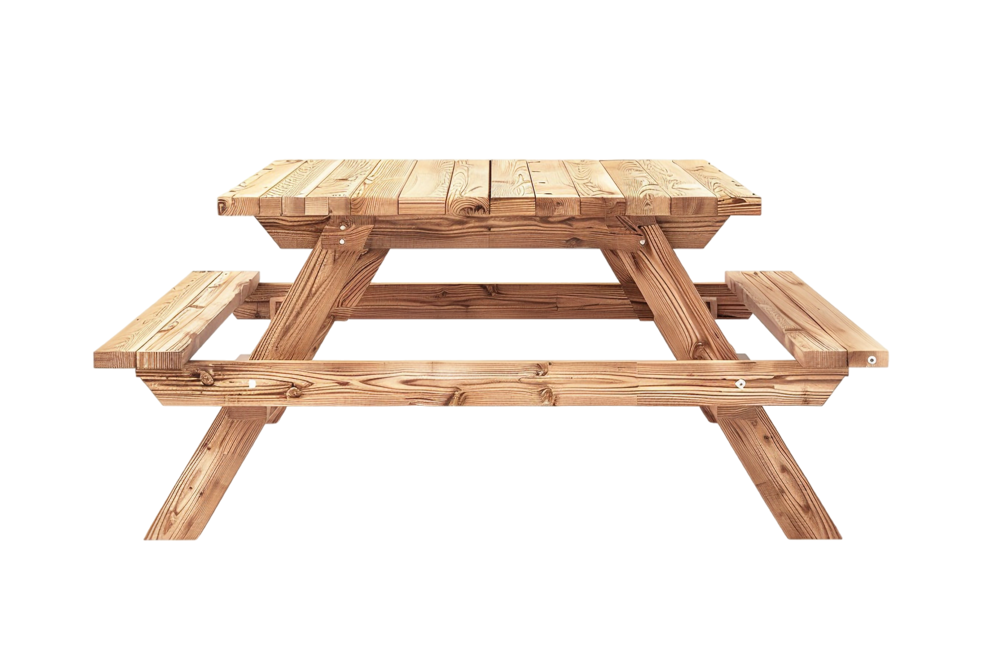 Isolated wooden picnic table on transparent background 48411892 PNG