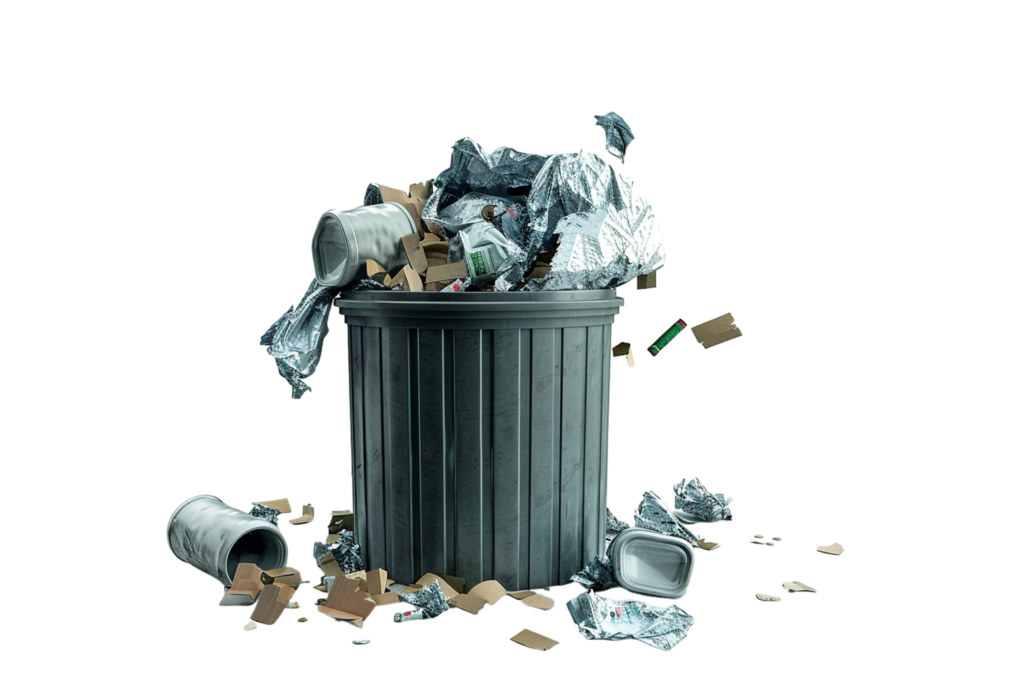 Overflowing trash can on transparent background 48413083 PNG Overflowing trash can on transparent background 48413083 PNG