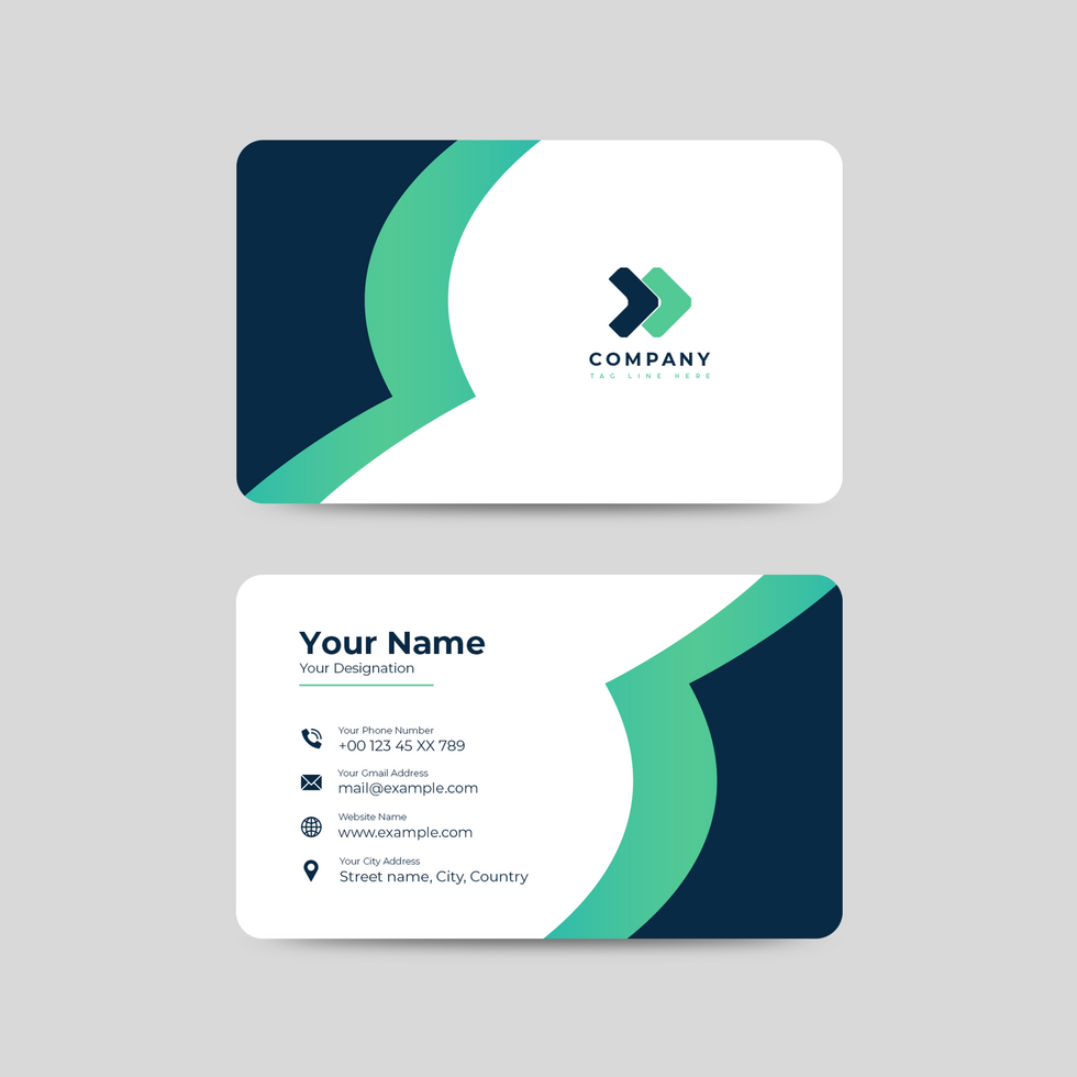 Clean simple business card template modern 48416163 PSD Clean simple business card template modern 48416163 PSD