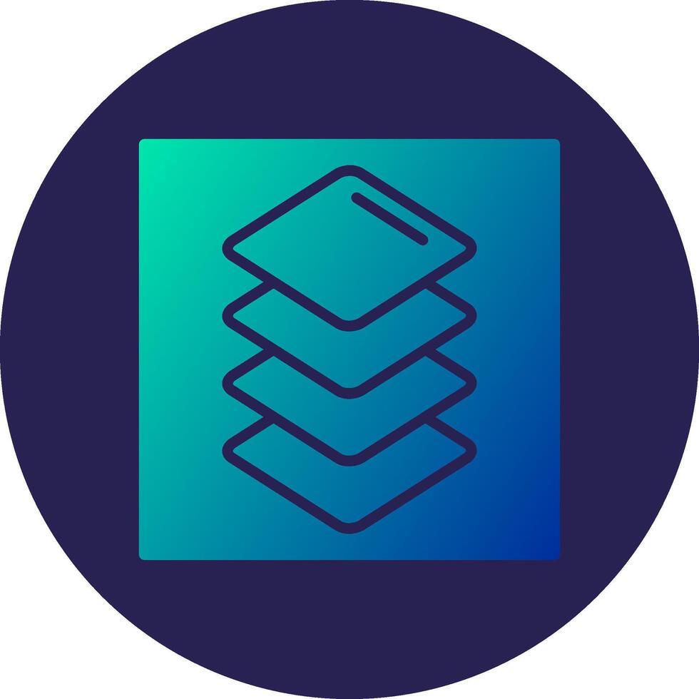 Layers Glyph Gradient Circle Icon Design 48417446 Vector Art at Vecteezy