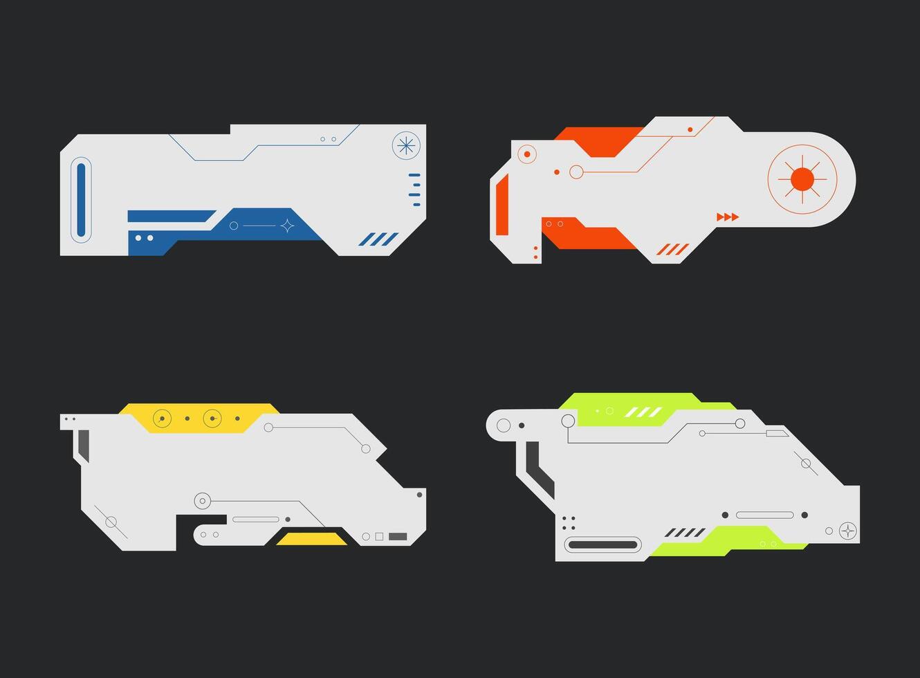 Futuristic interface ui elements. Futuristic HUD elements. Hud ... Futuristic interface ui elements. Futuristic HUD elements. Hud ...