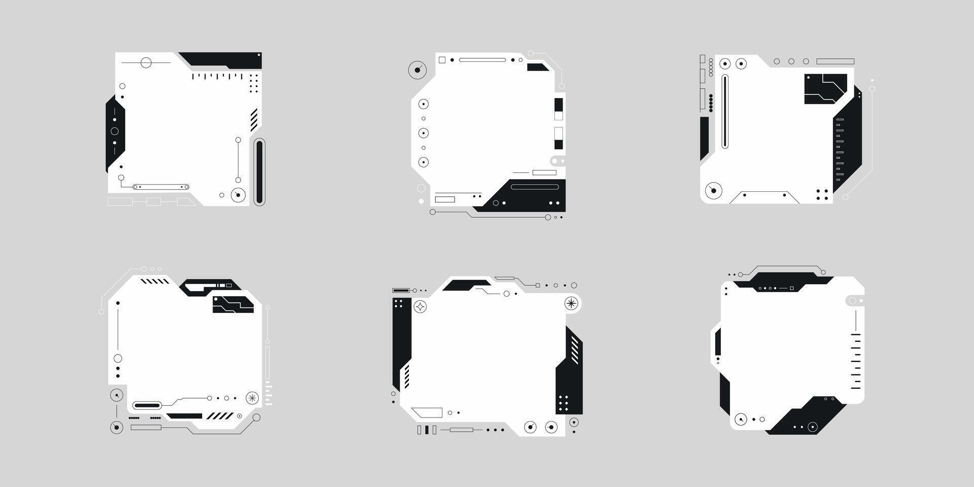 Futuristic interface ui elements. Futuristic HUD elements. Hud ... Futuristic interface ui elements. Futuristic HUD elements. Hud ...