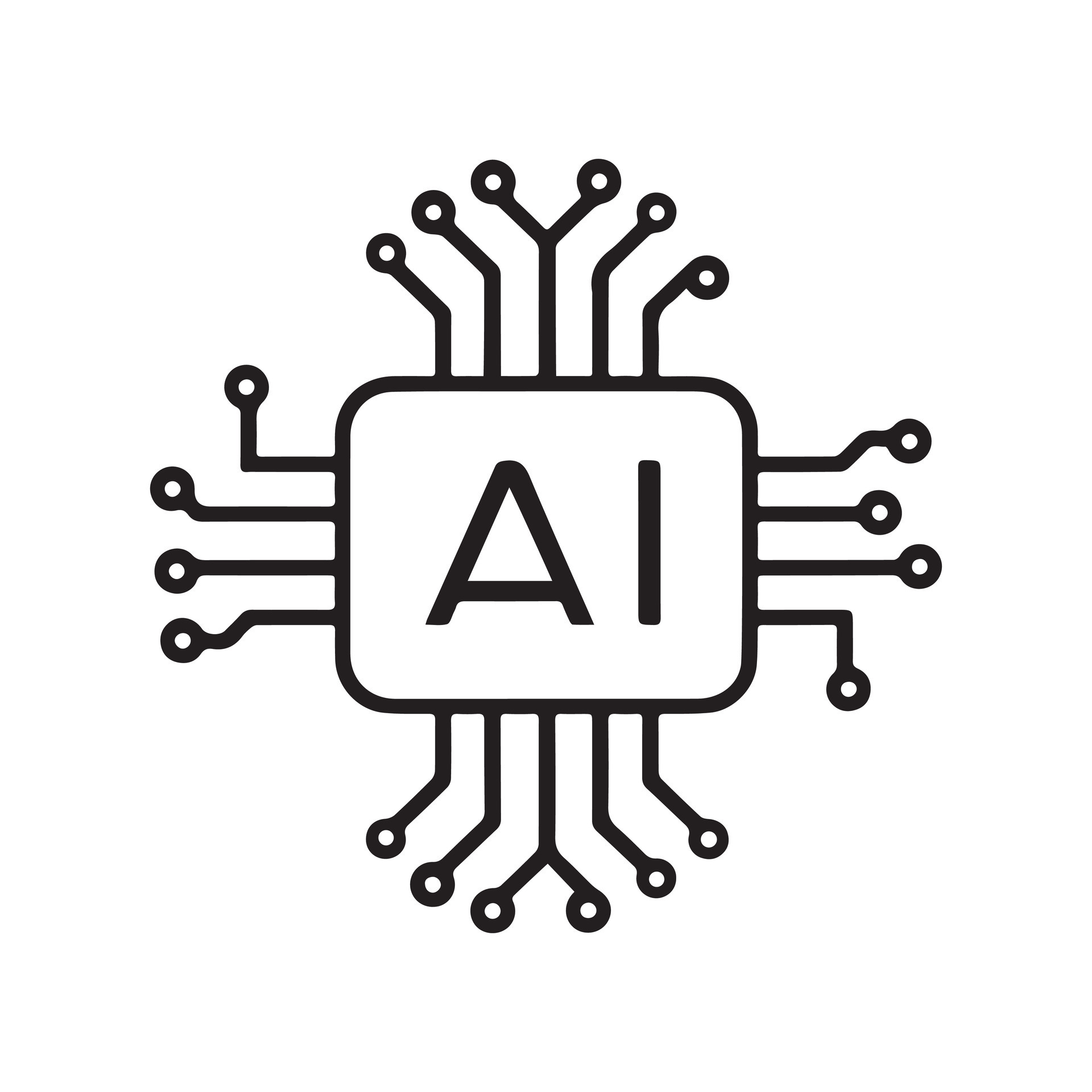 AI chip tech smart electronic core science system design. 48449271 ...