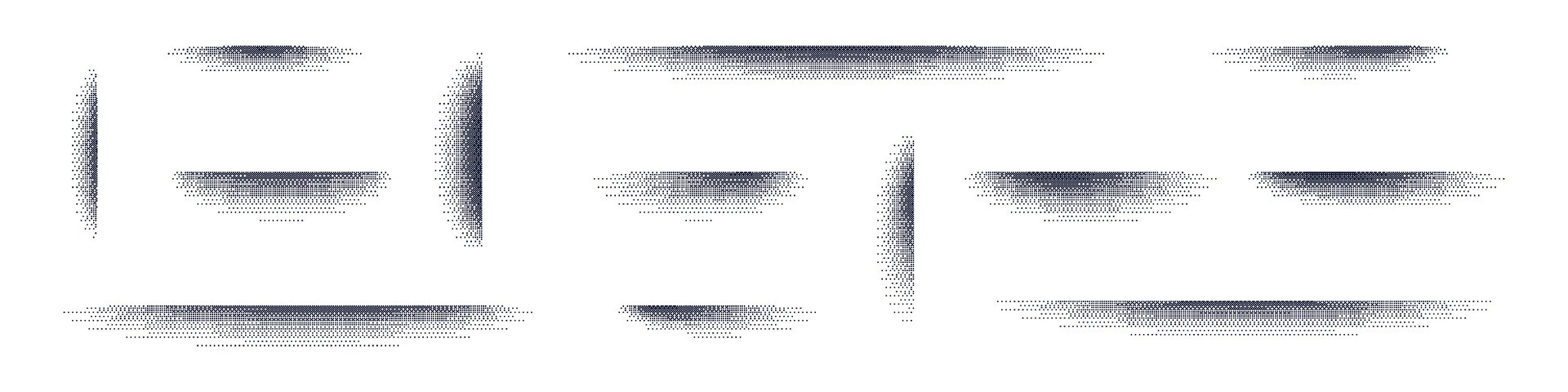 Gradient Shadow With Grainy Noise And Stipple Effect Lines With Dot And Grit Texture Drop