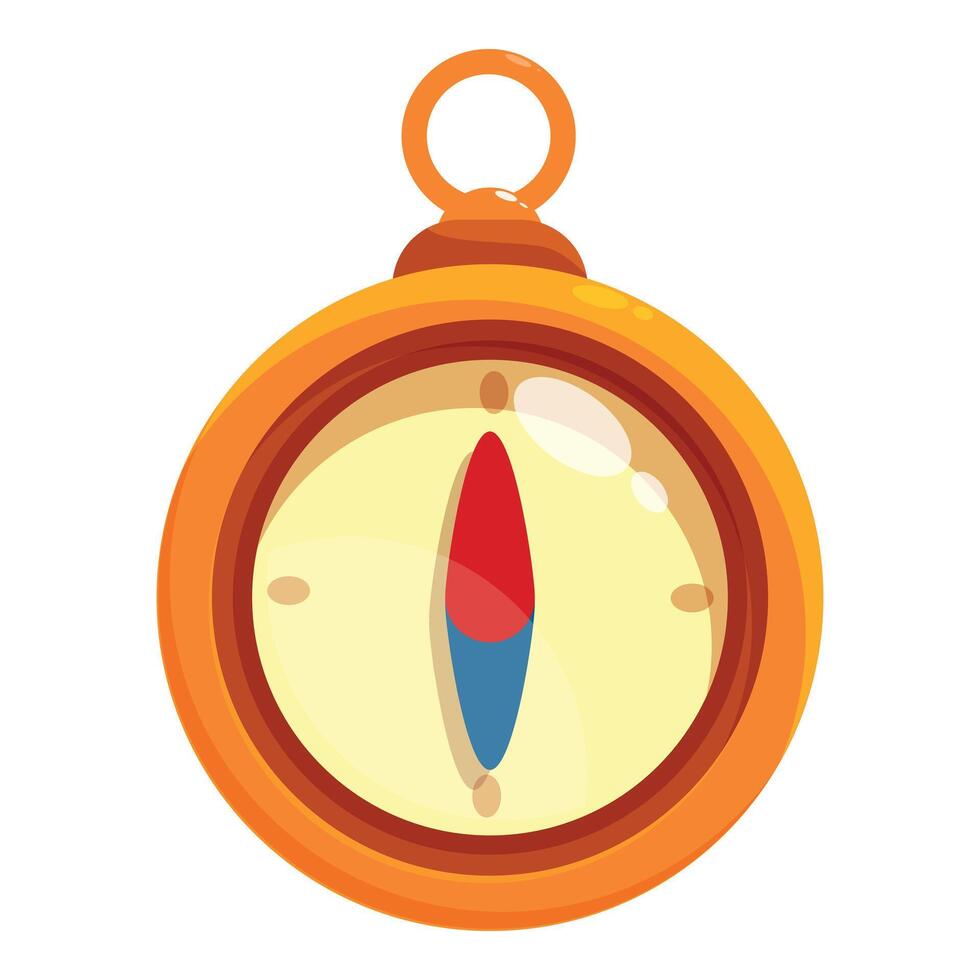 Cartoon Style Compass Pointing North With Red Needle 48457441 Vector Art At Vecteezy