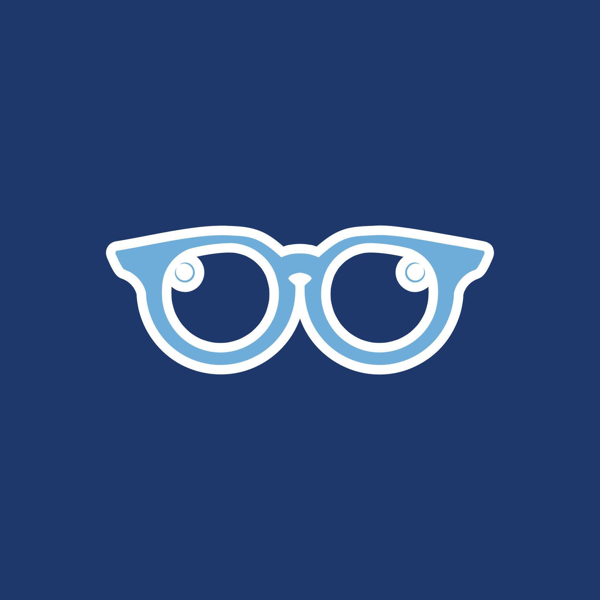 Glasses Single Icon With Blue Frame 48464480 Vector Art At Vecteezy