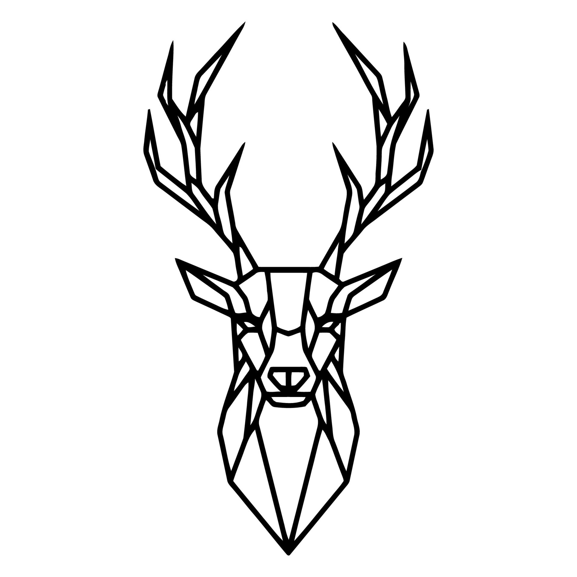 geométrico ciervo cabeza ilustración 48465378 Vector en Vecteezy