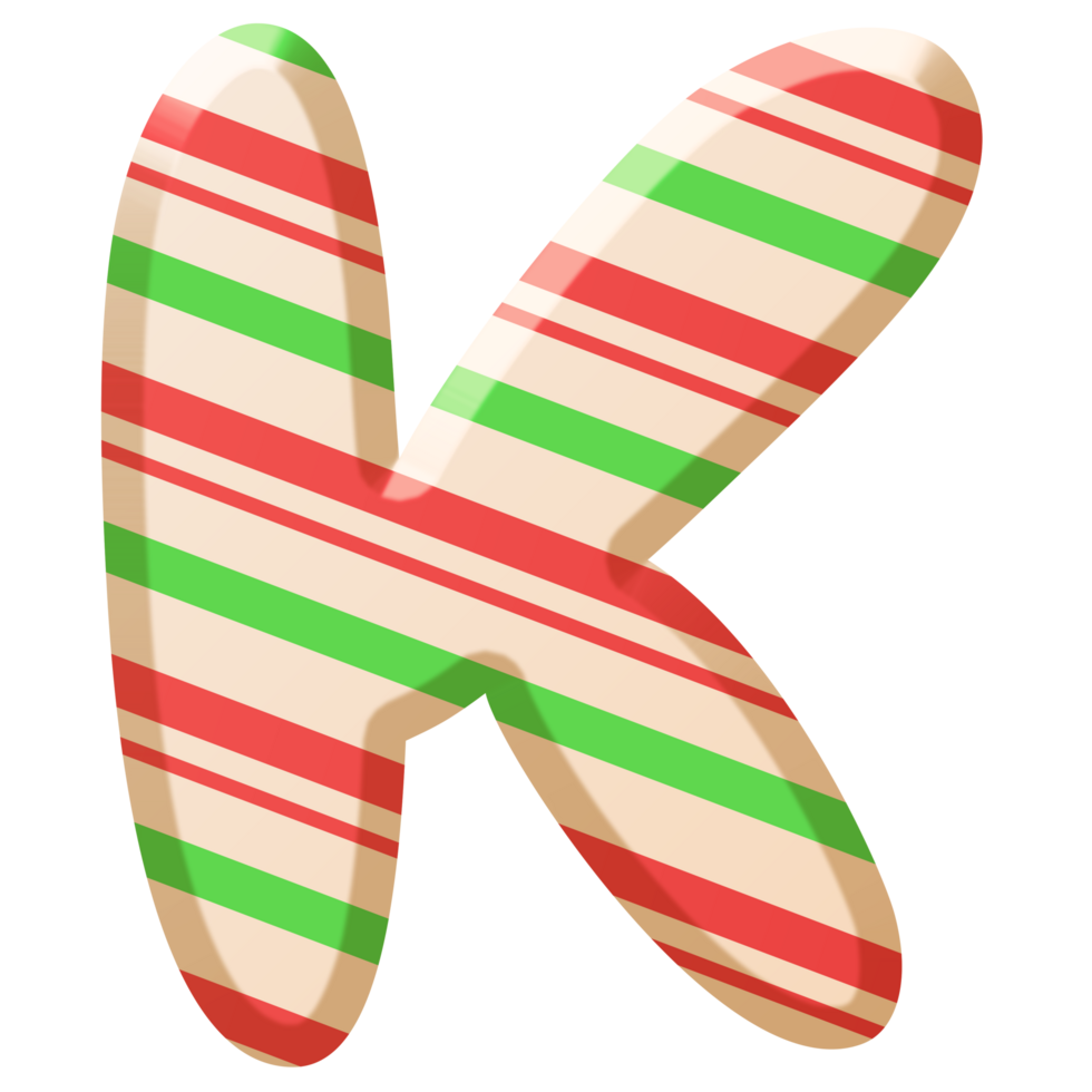 Candy Alphabet Uppercase Letter K 48476503 Png