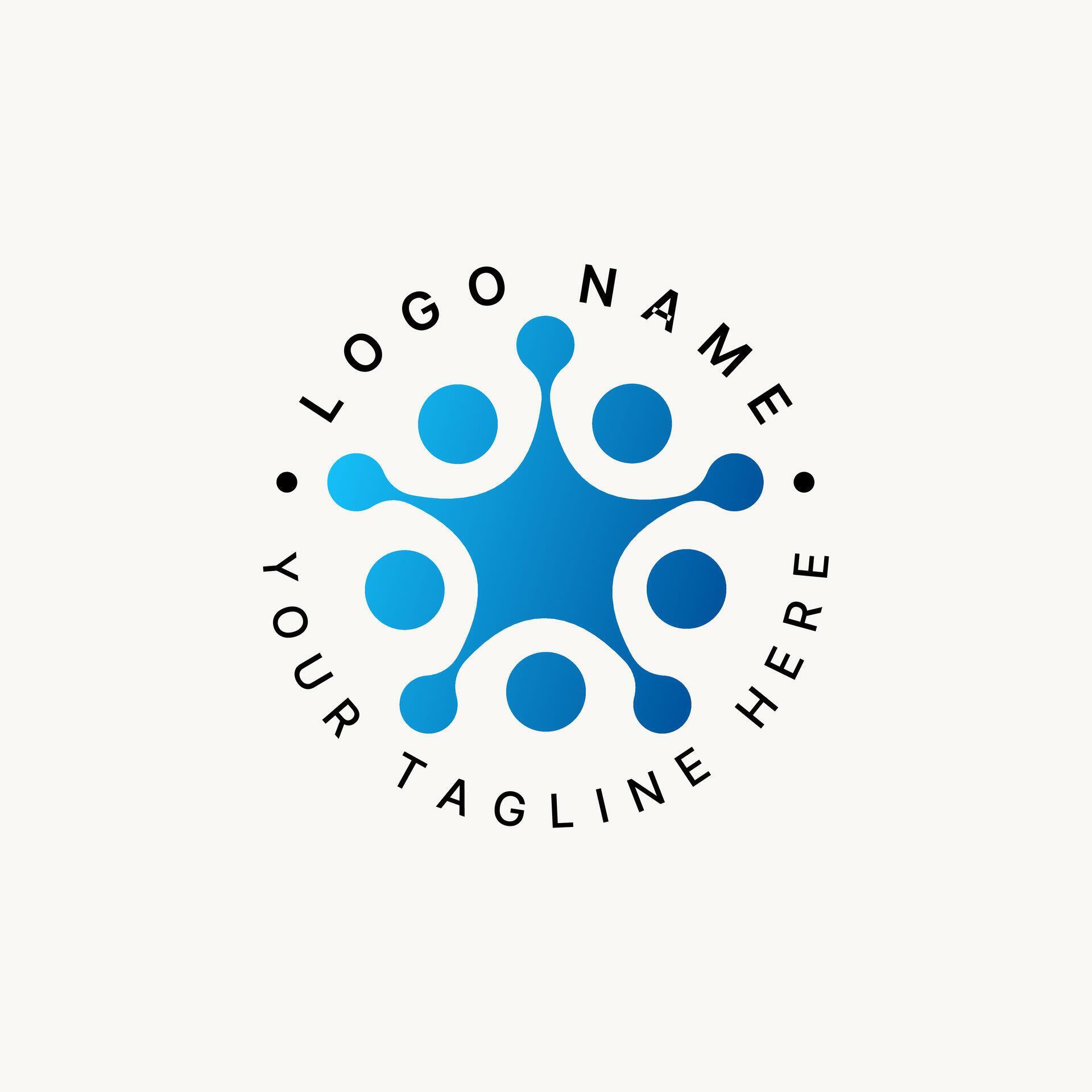 Logo design graphic concept creative premium stock unique star dots tech dynamic particle ...