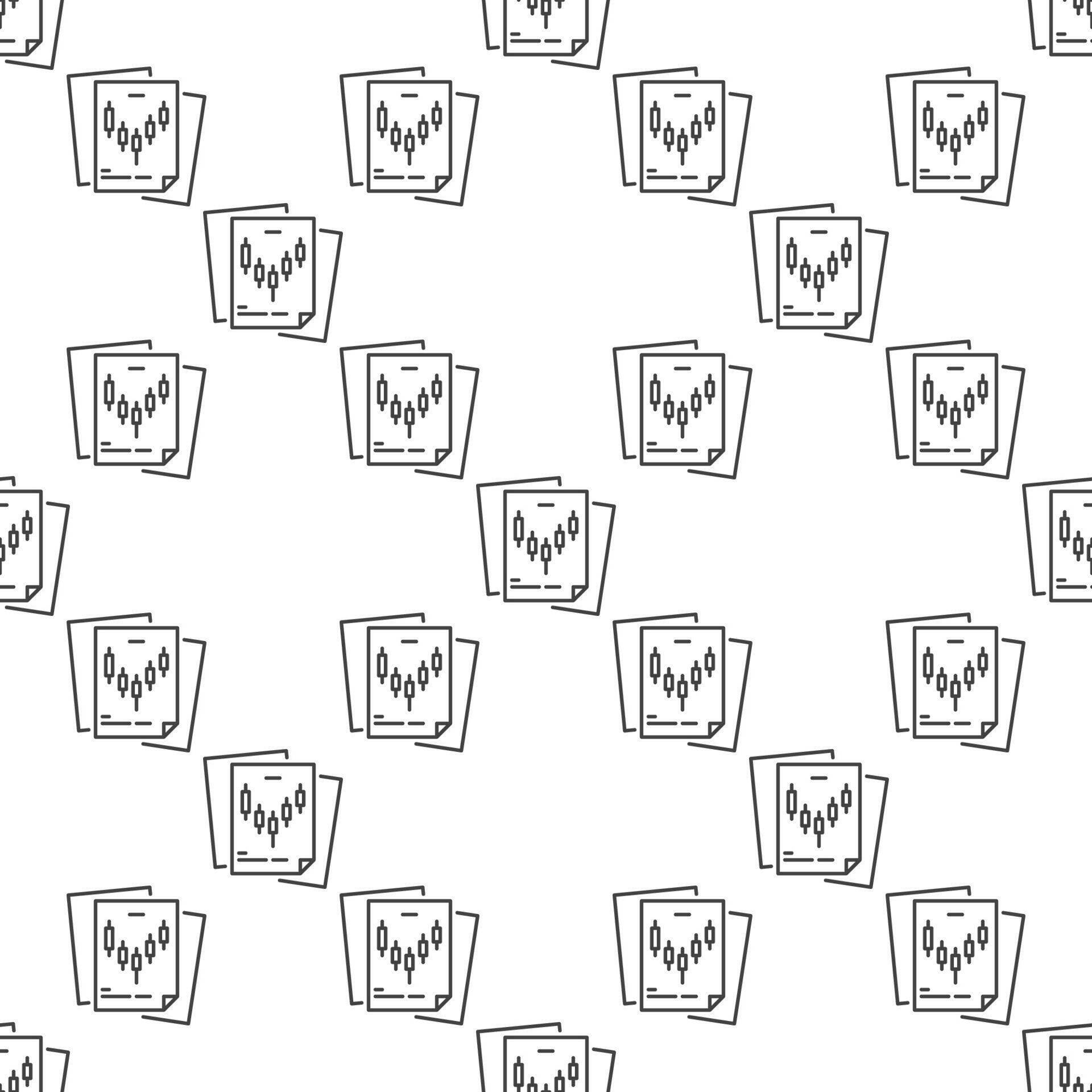 Documents with Candlestick Chart for Trader linear seamless pattern 48507585 Vector Art at Vecteezy