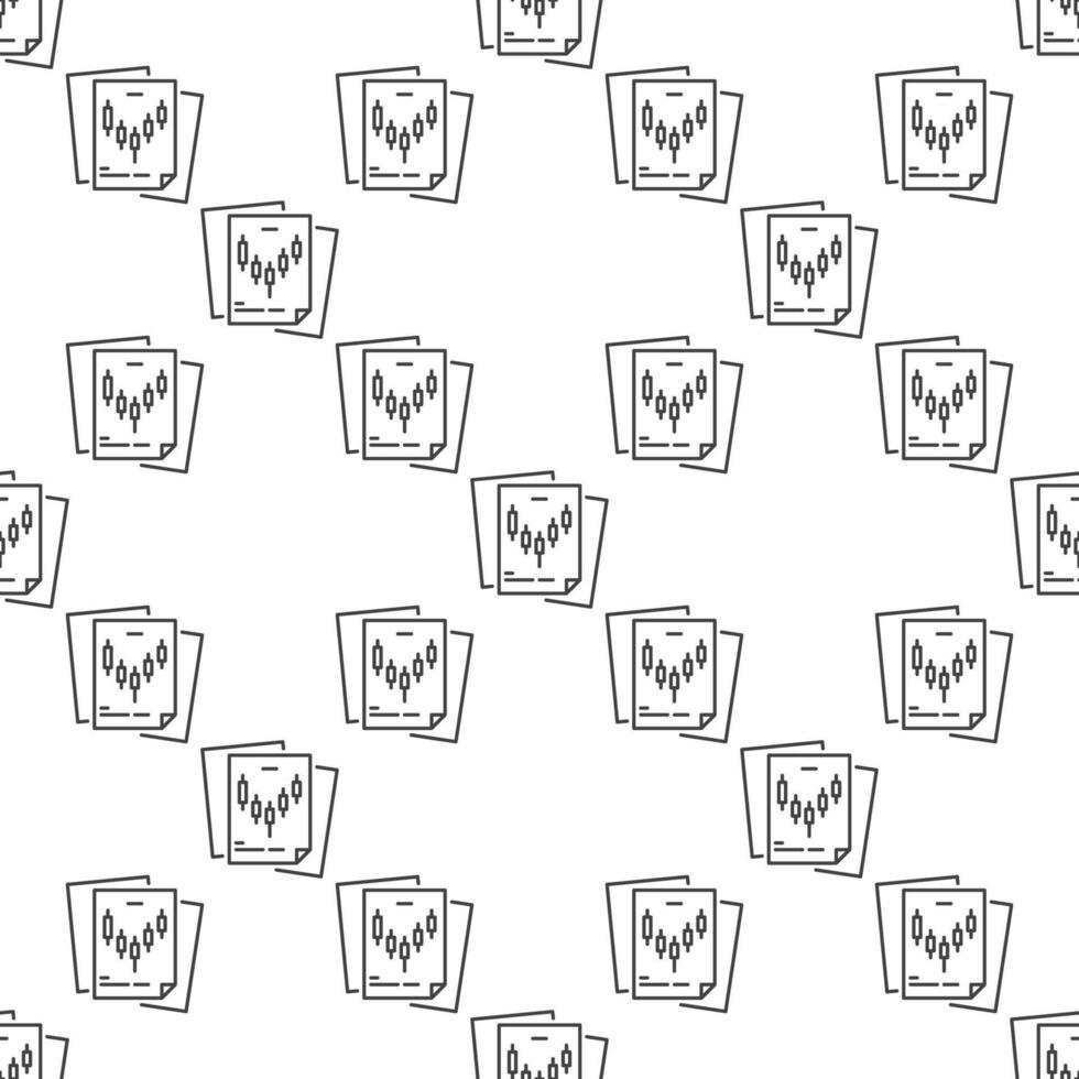 Documents with Candlestick Chart for Trader linear seamless pattern 48507585 Vector Art at Vecteezy