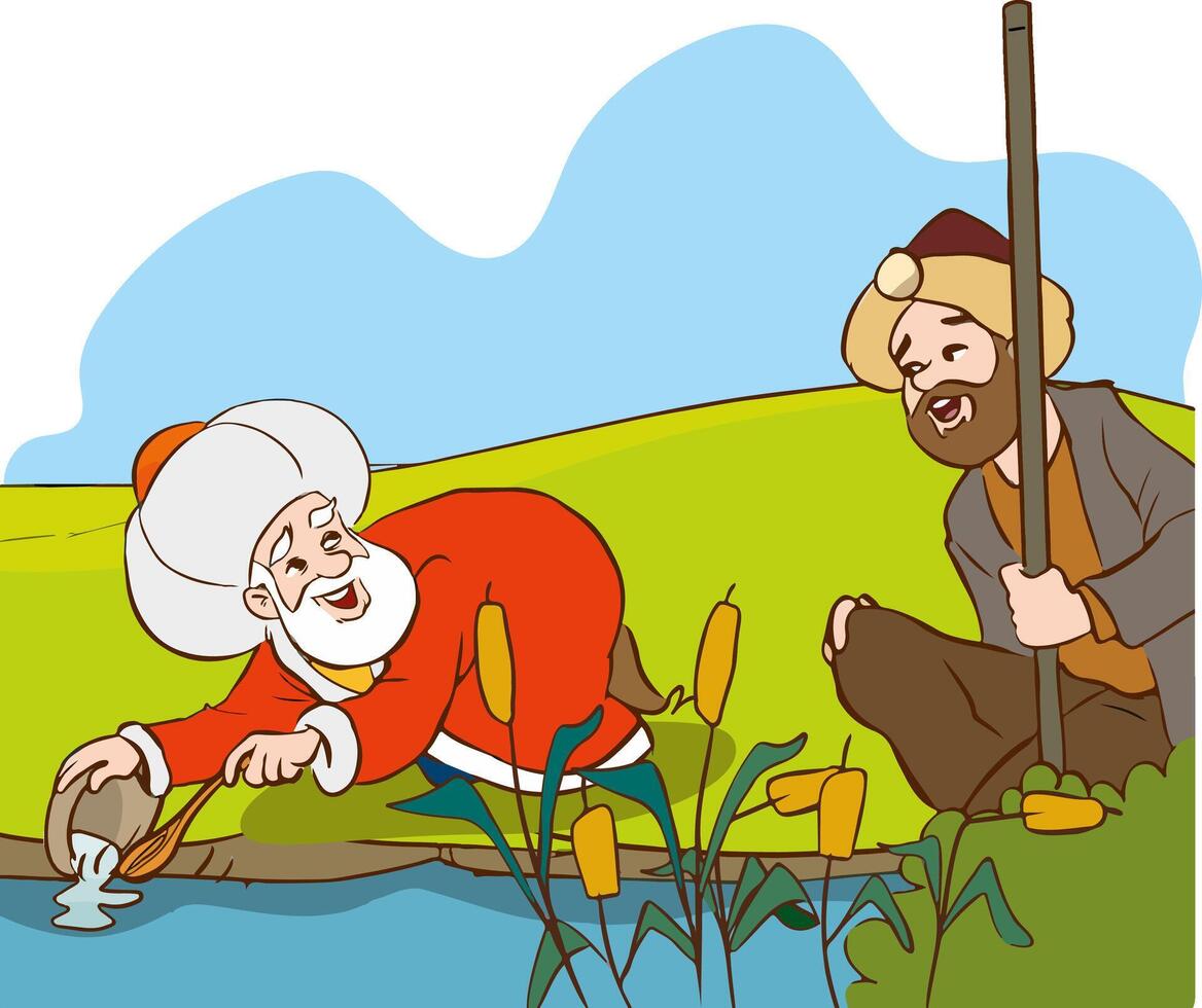 Nasreddin Hodja Illustration Cartoon Character Design 48516676 Vector Art At Vecteezy