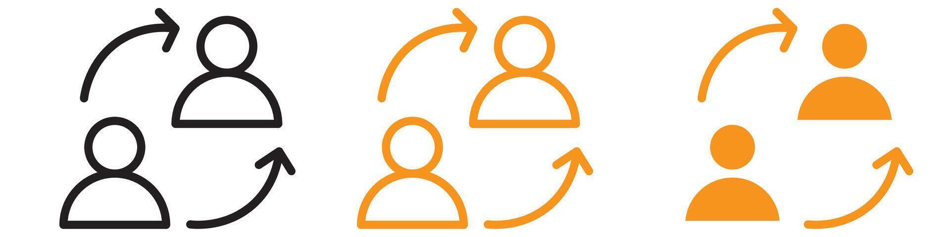 Referrals Icon Set Recommendation Illustrations for Business and ...