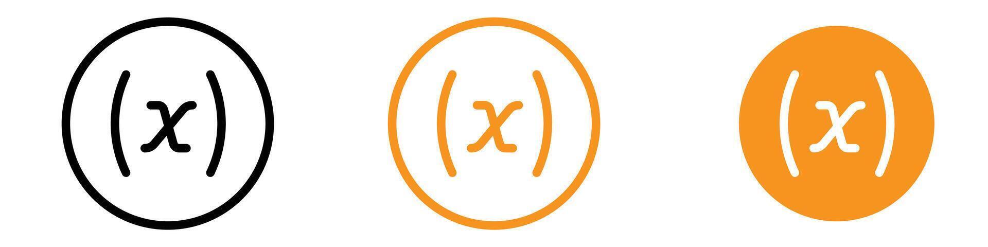 Variable Symbol Icon Set Mathematical Illustrations For Science And Education 48517960 Vector