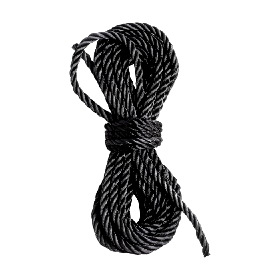 Black Rope on Transparent Background 48563519 PNG