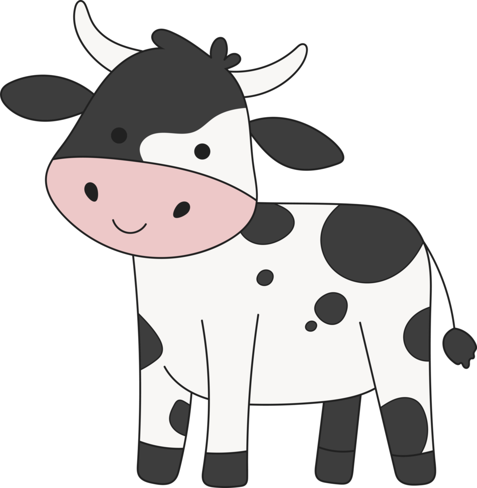 Cute little cow clipart design illustration 48566214 PNG