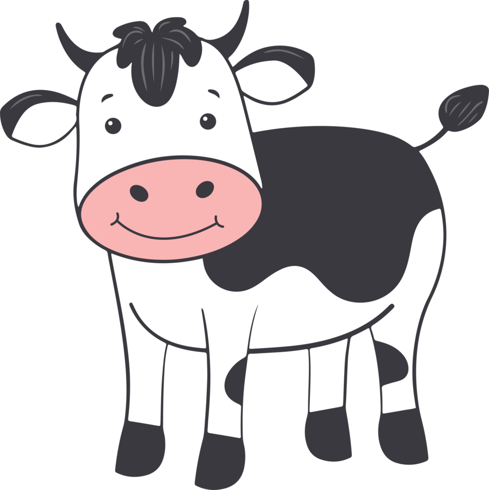 Cute little cow clipart design illustration 48566232 PNG