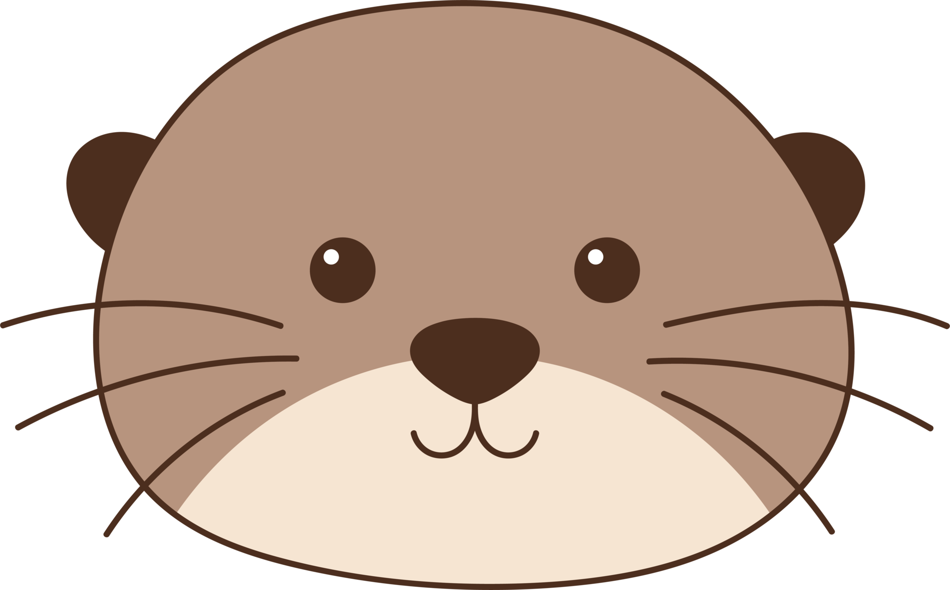 Cute Otter Clipart Design Illustration 48566732 Png