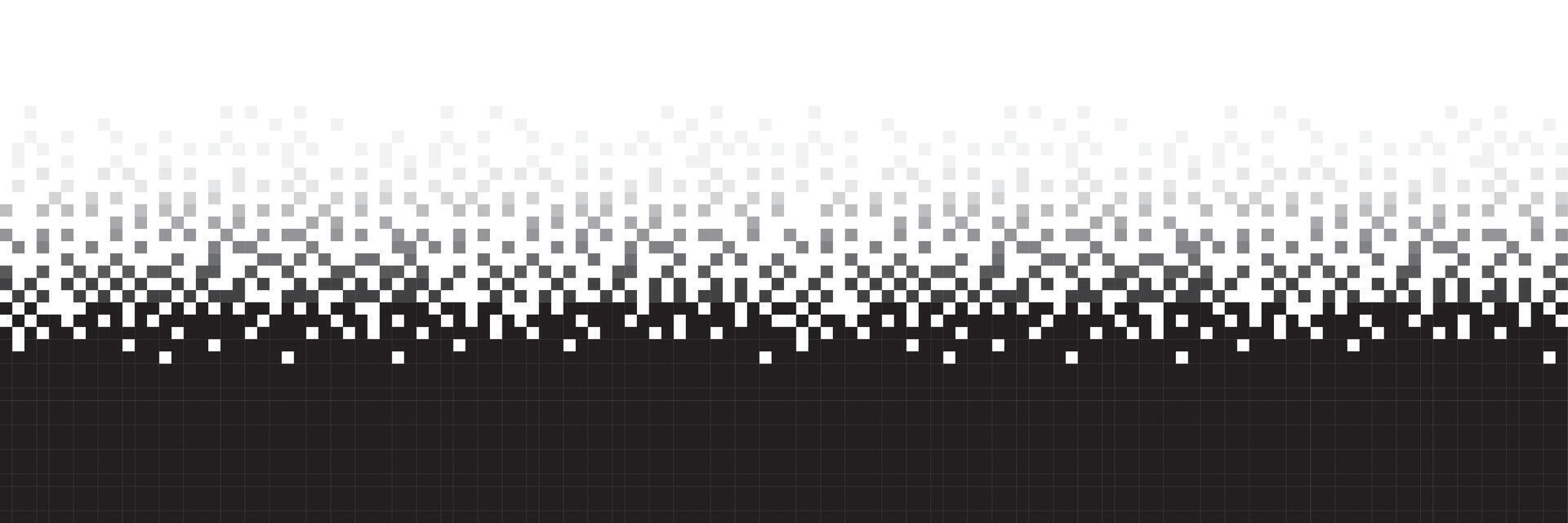 Pixel Grey Gradient Seamless Pattern. Pixel abstract mosaic background ...