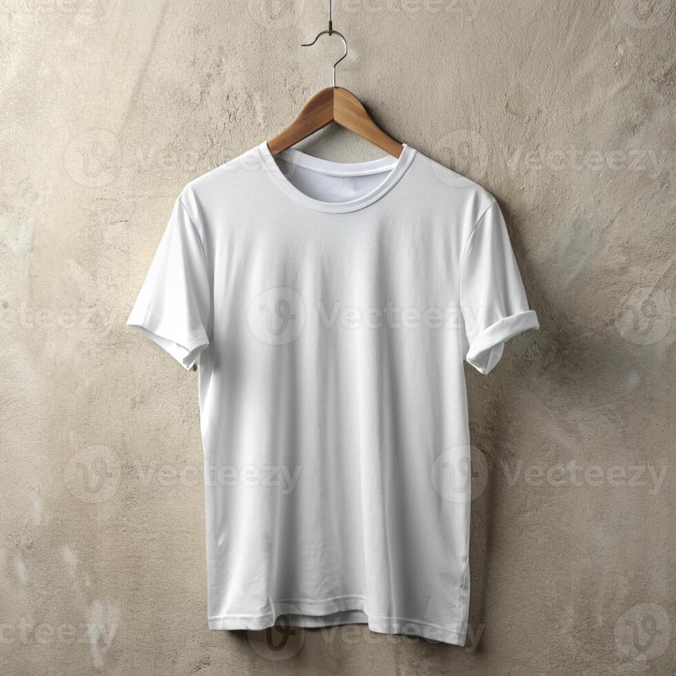 Realistic White T-Shirt Mockup 48584717 Stock Photo at Vecteezy Realistic White T-Shirt Mockup 48584717 Stock Photo at Vecteezy