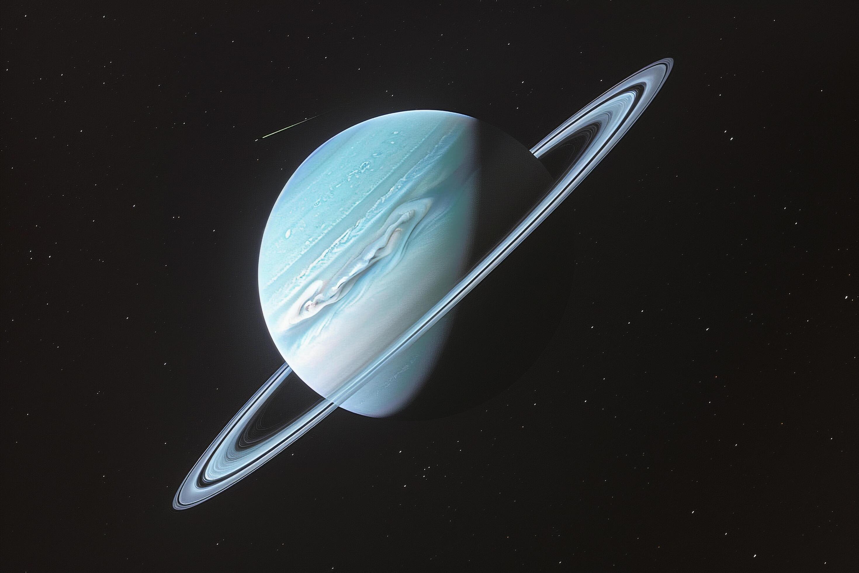 Uranus with Tilted Axis and Faint Ring System Distinct Features of ...