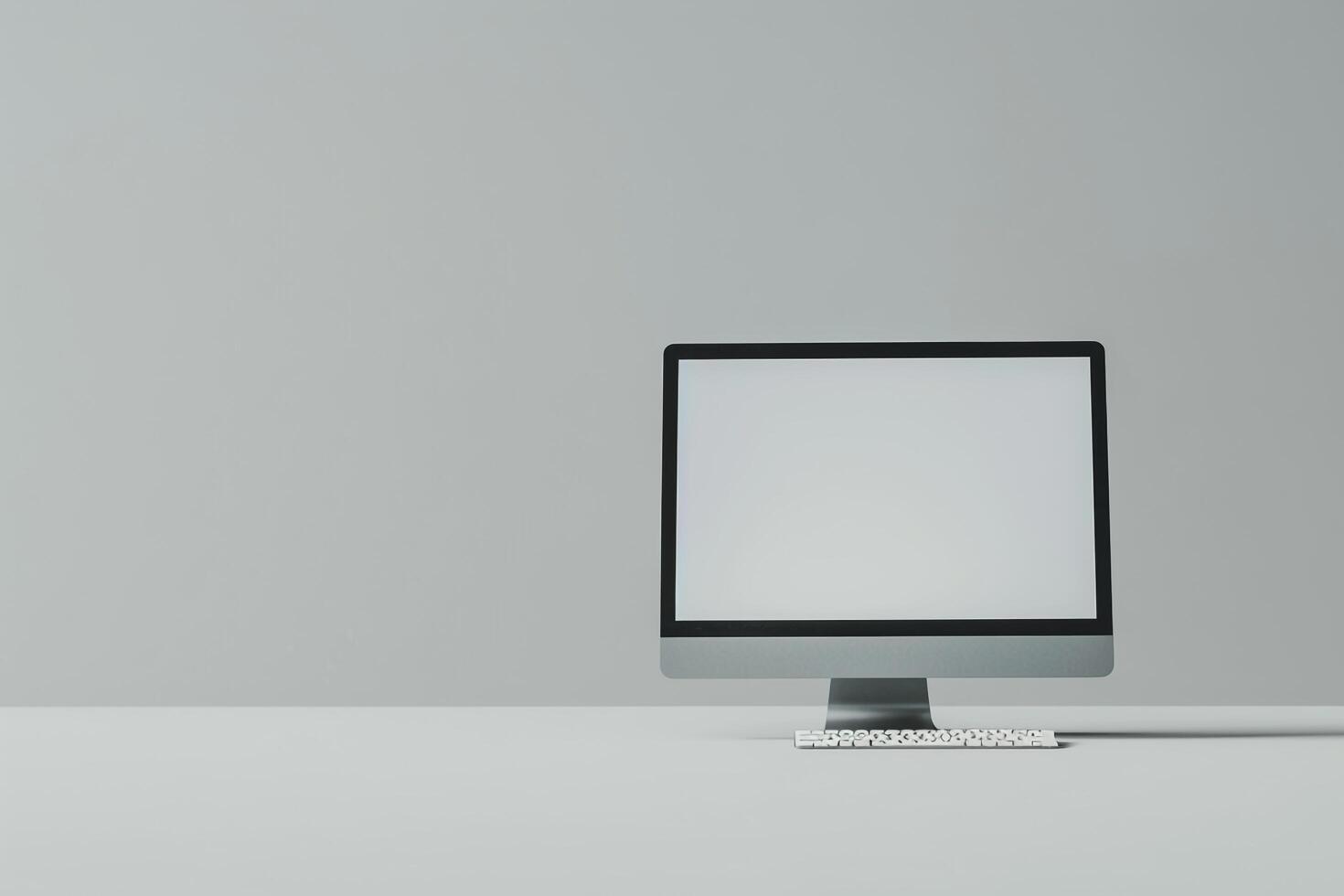 Professional Desktop Computer Mockup With Stylish Background 48628720