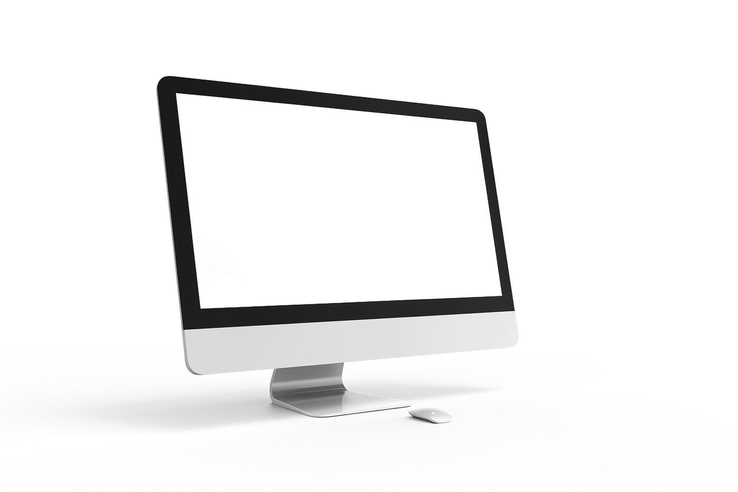 High Tech Desktop Computer Mockup with Background 48629163 Stock Photo ...