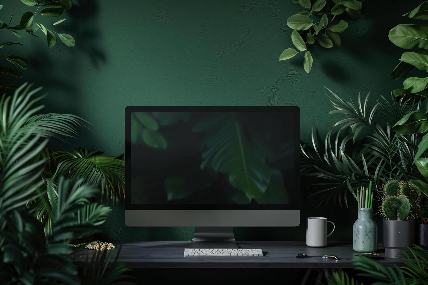 Professional Computer Monitor Mockup BG 48629467 Stock Photo at Vecteezy