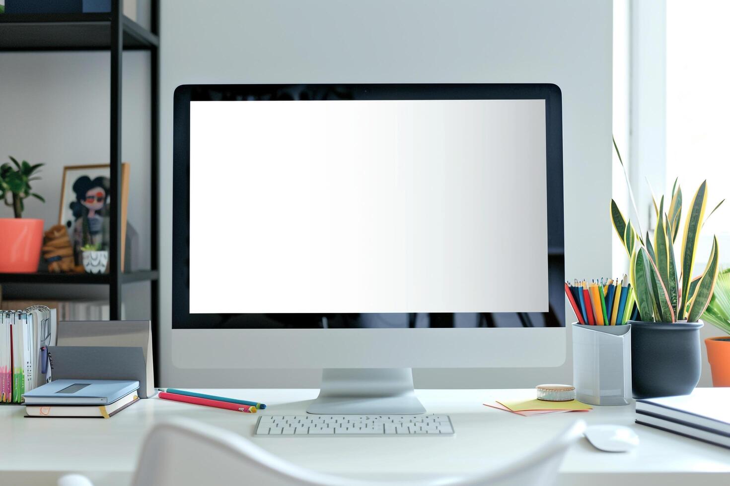 Professional Computer Monitor Mockup BG 48629486 Stock Photo at Vecteezy