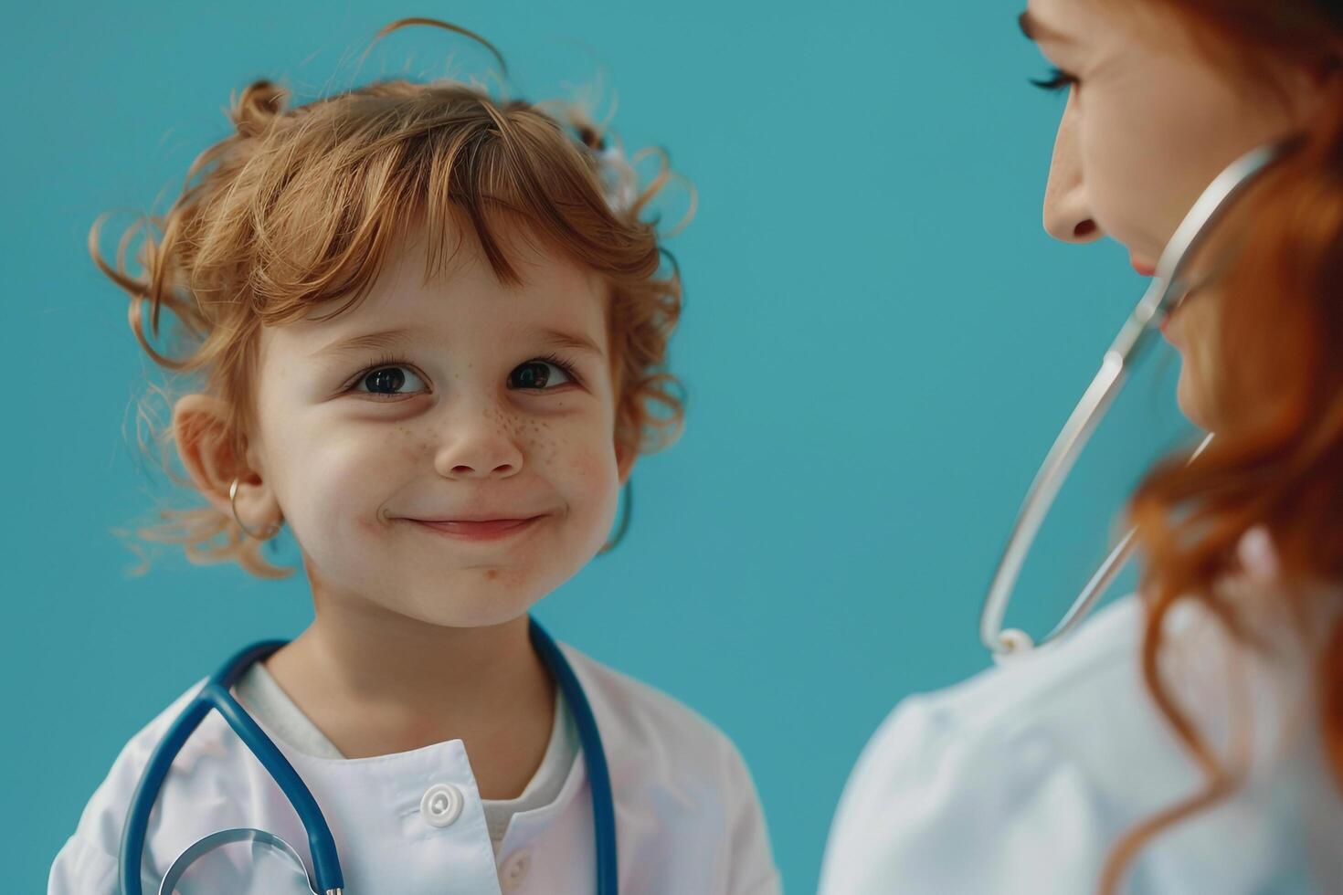 Pediatrician with Stethoscope and Child in Cheerful Background 48631521 ... Pediatrician with Stethoscope and Child in Cheerful Background 48631521 ...