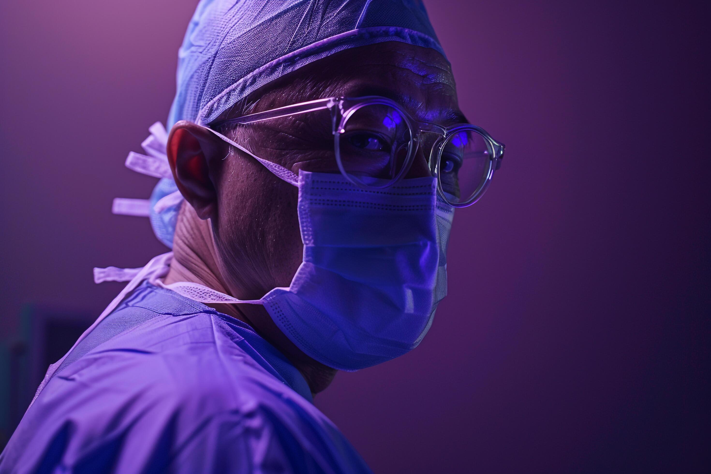 Surgeon in Medical Scrubs Celebrating Successful Operation with ... Surgeon in Medical Scrubs Celebrating Successful Operation with ...
