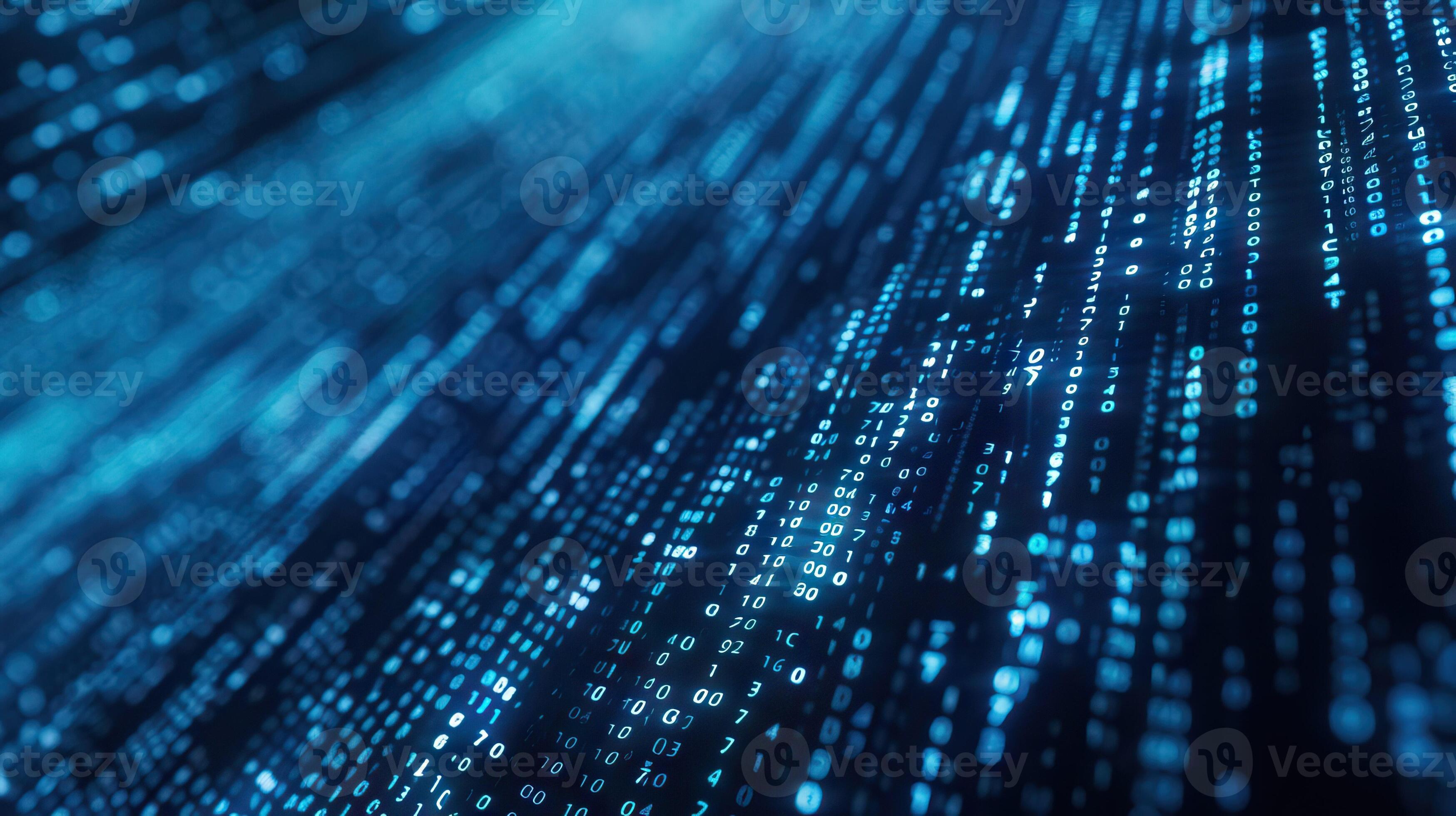 3D rendering of digital binary code network conveying complexity. 48642477 Stock Photo at Vecteezy