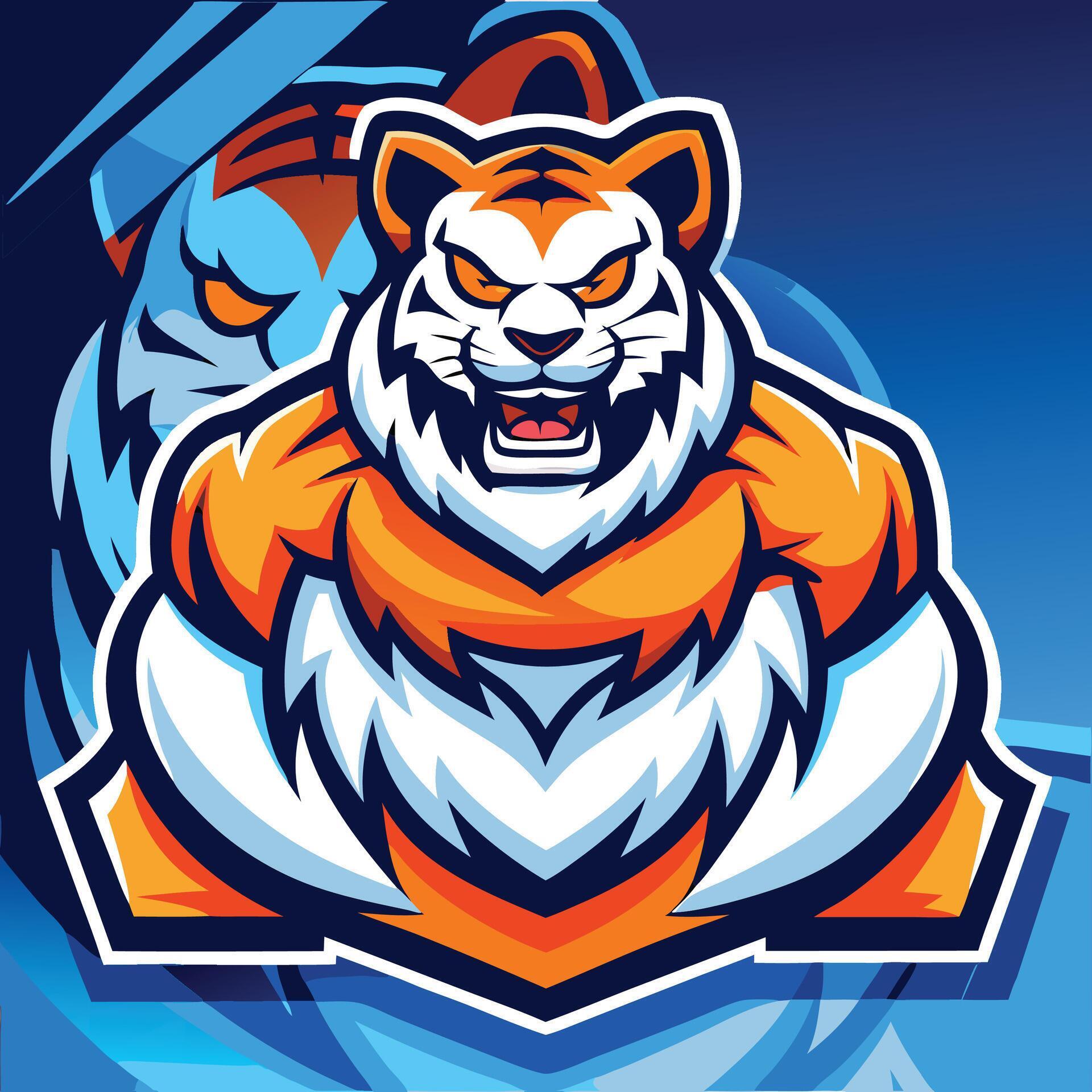 Mighty tiger esport mascot logo design 48645623 Vector Art at Vecteezy