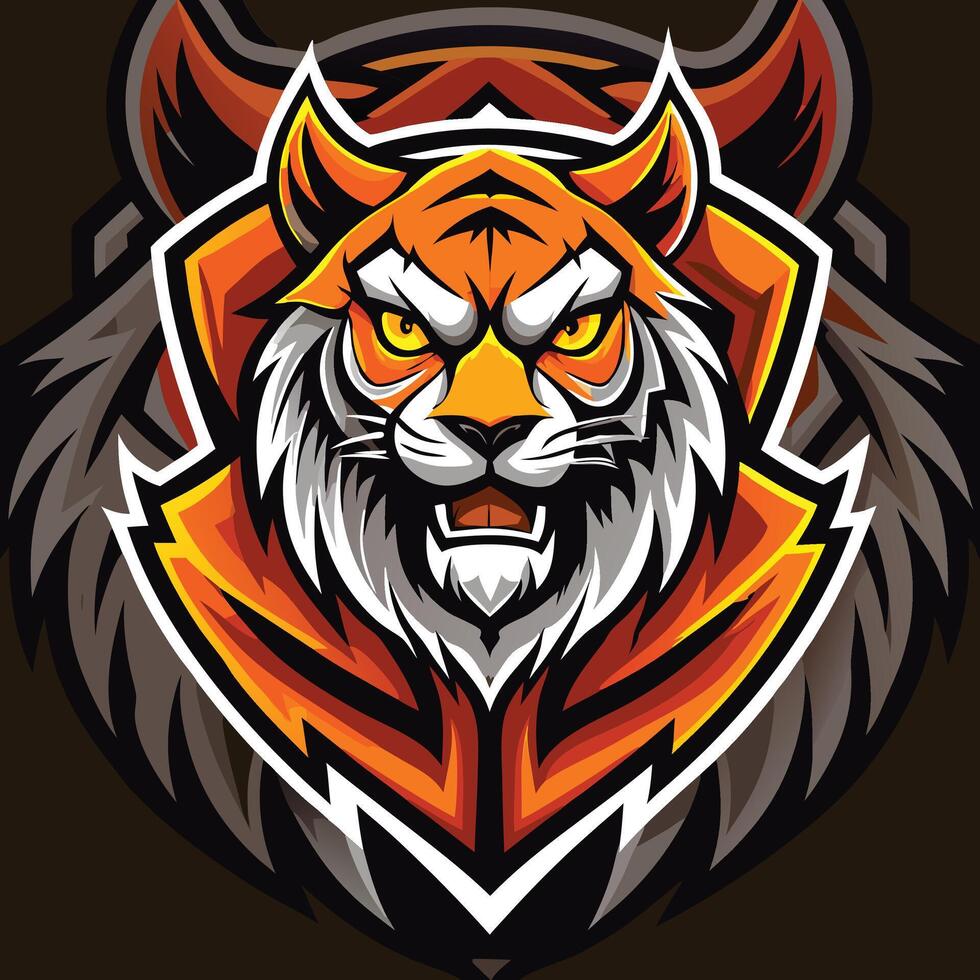 Mighty tiger esport mascot logo design 48645635 Vector Art at Vecteezy