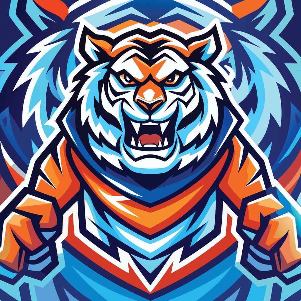 Mighty tiger esport mascot logo design 48645643 Vector Art at Vecteezy