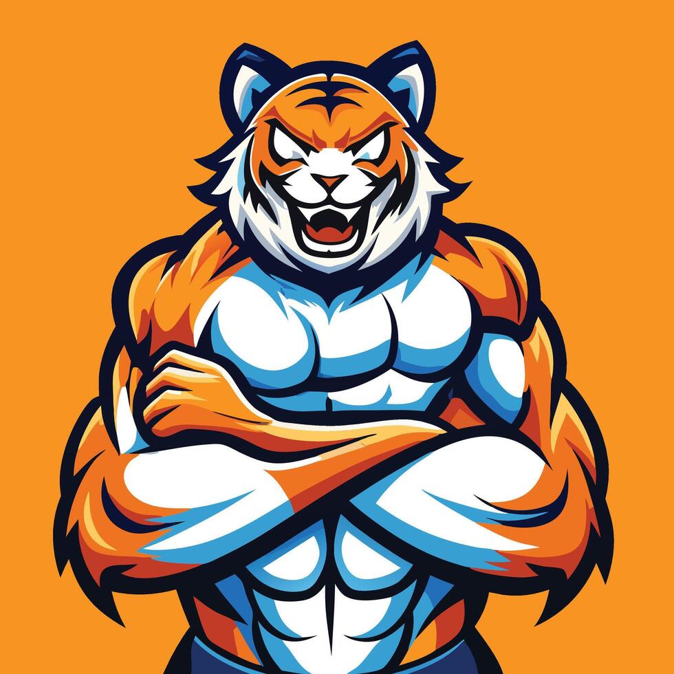 Mighty tiger esport mascot logo design 48645651 Vector Art at Vecteezy
