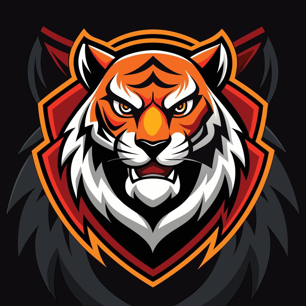 Mighty tiger esport mascot logo design 48645859 Vector Art at Vecteezy