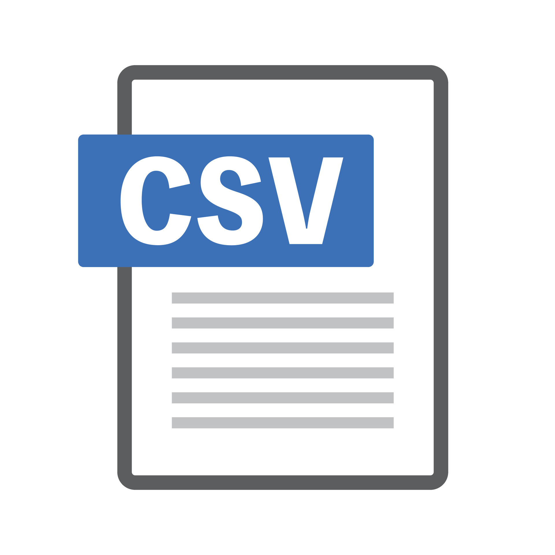 CSV file icon. Import and export. 48668566 Vector Art at Vecteezy